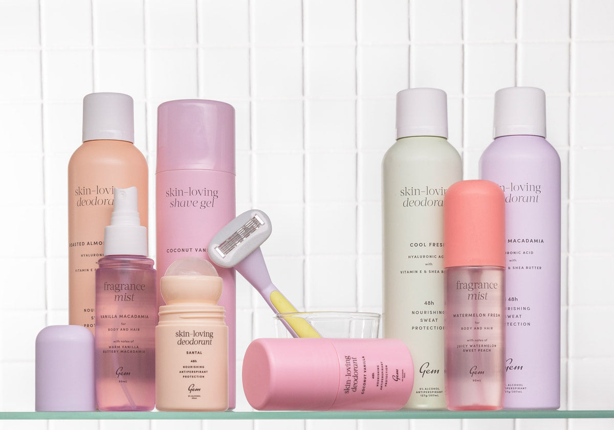 Personal Care | Skin-Loving Deodorants, Body Mists & Shaving Range – Gem AU