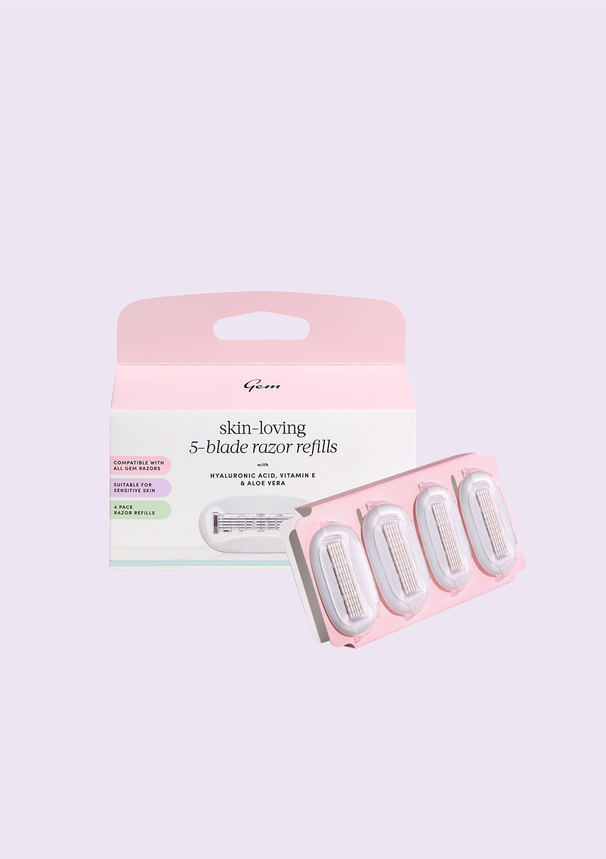 Skin-Loving 5-blade Razor Refills – Gem AU